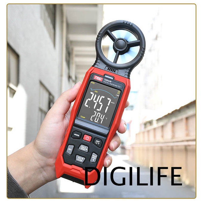 Jual Anemometer Data Logger Alarm TASI TA642B Wind Meter Tester TA-642B ...