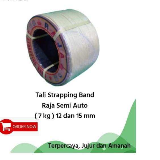 Jual Tali Strapping Band Semi Auto Merk Raja 15mm x 7kg Kuning - Kuning | Shopee Indonesia