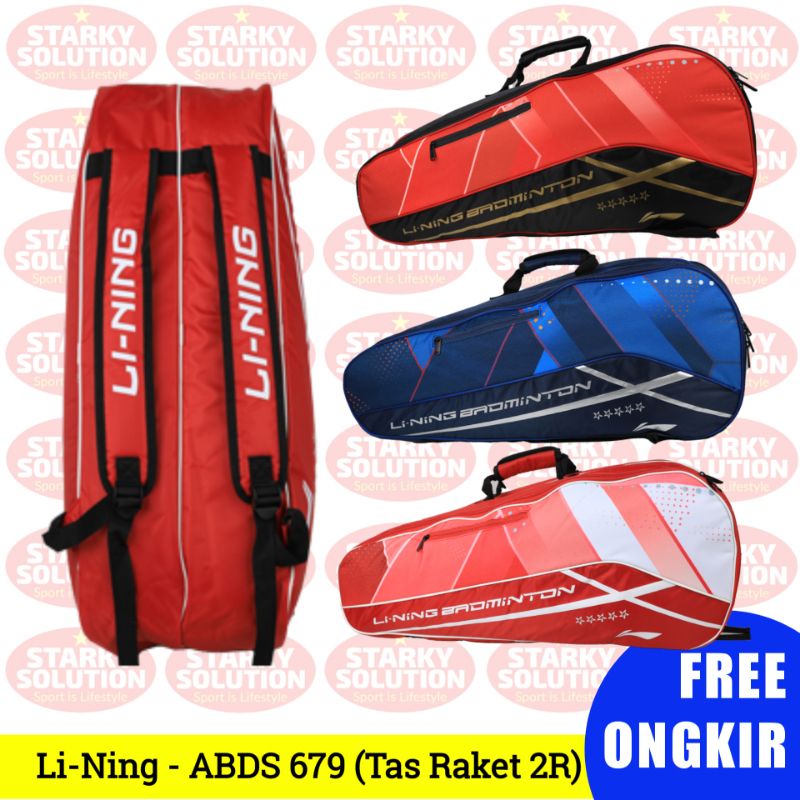 Jual Tas Raket LINING ABDS 679 Bulutangkis Badminton Bag 2R 6in1 ...