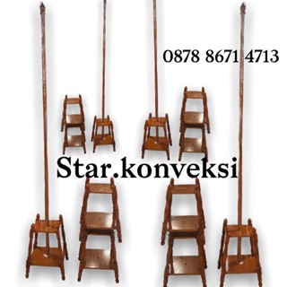 Jual Tiang Bendera Pataka Kayu Tiang Bendera Ruangan Lobang Lubang 1 ...