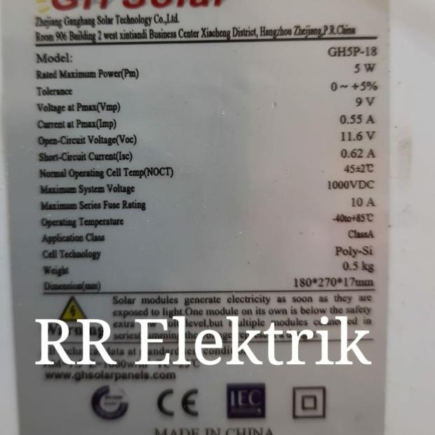 Jual Solar Panel Solar Cell Panel Surya 5wp Poly 5Wp Polycrystalline | Shopee Indonesia