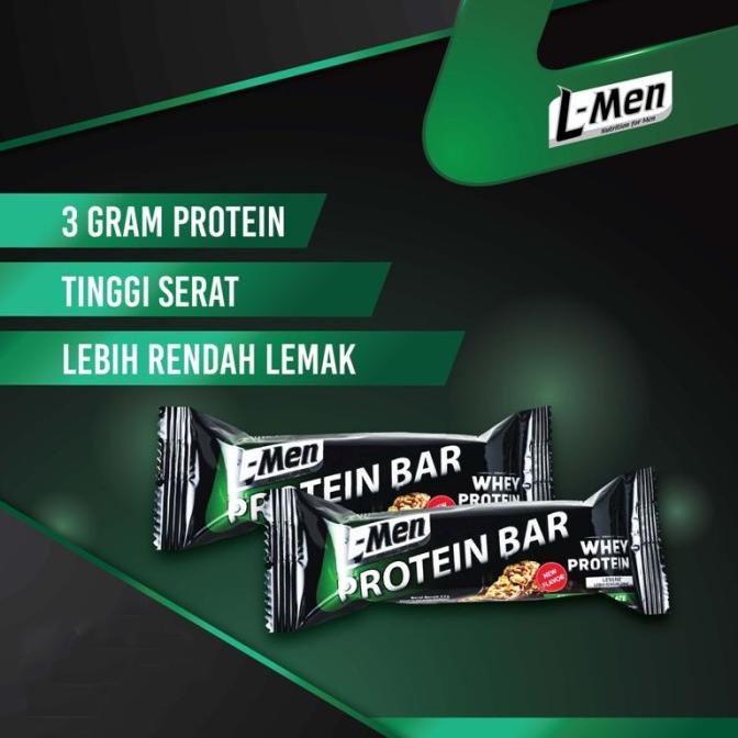 Jual L-Men Protein Bar Crunchy Chocolate 1 Sachet / LMen Healthy Snack ...