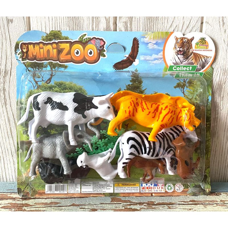 Jual Mainan anak hewan/binatang/MINI ZOO/harimau sapi gajah kambing ...