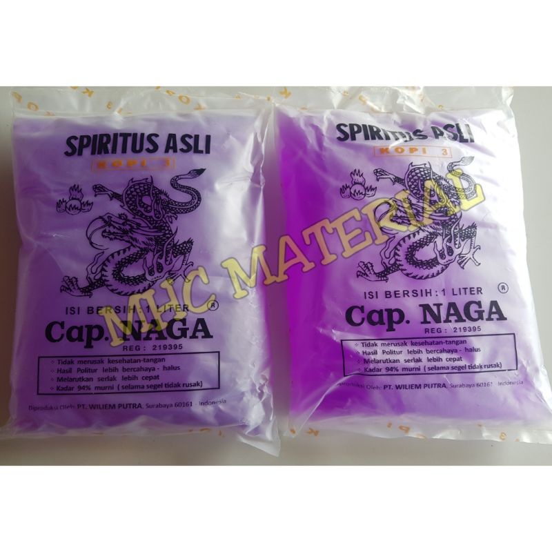 Jual SPIRTUS CAP NAGA ASLI 100% / SPIRTUS ASLI CAP NAGA 1 LITER ...