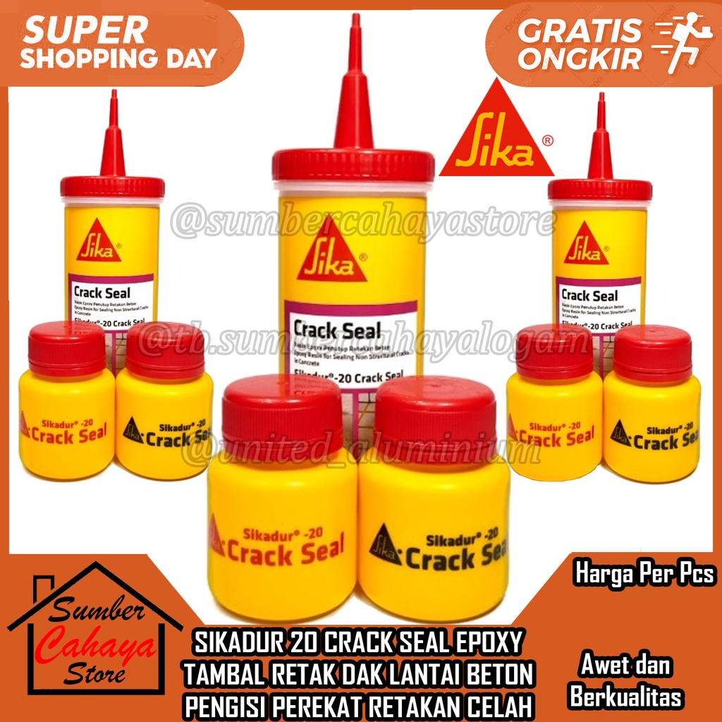 Jual Sikadur20 Crack Seal Epoxy Tambal Retak Dak Lantai Beton 160ml ...