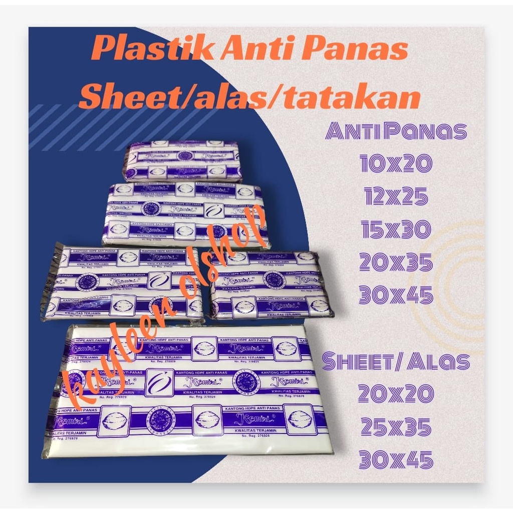 Jual Hd plastik anti panas/plastik kuah anti panas/plastik sheet ...