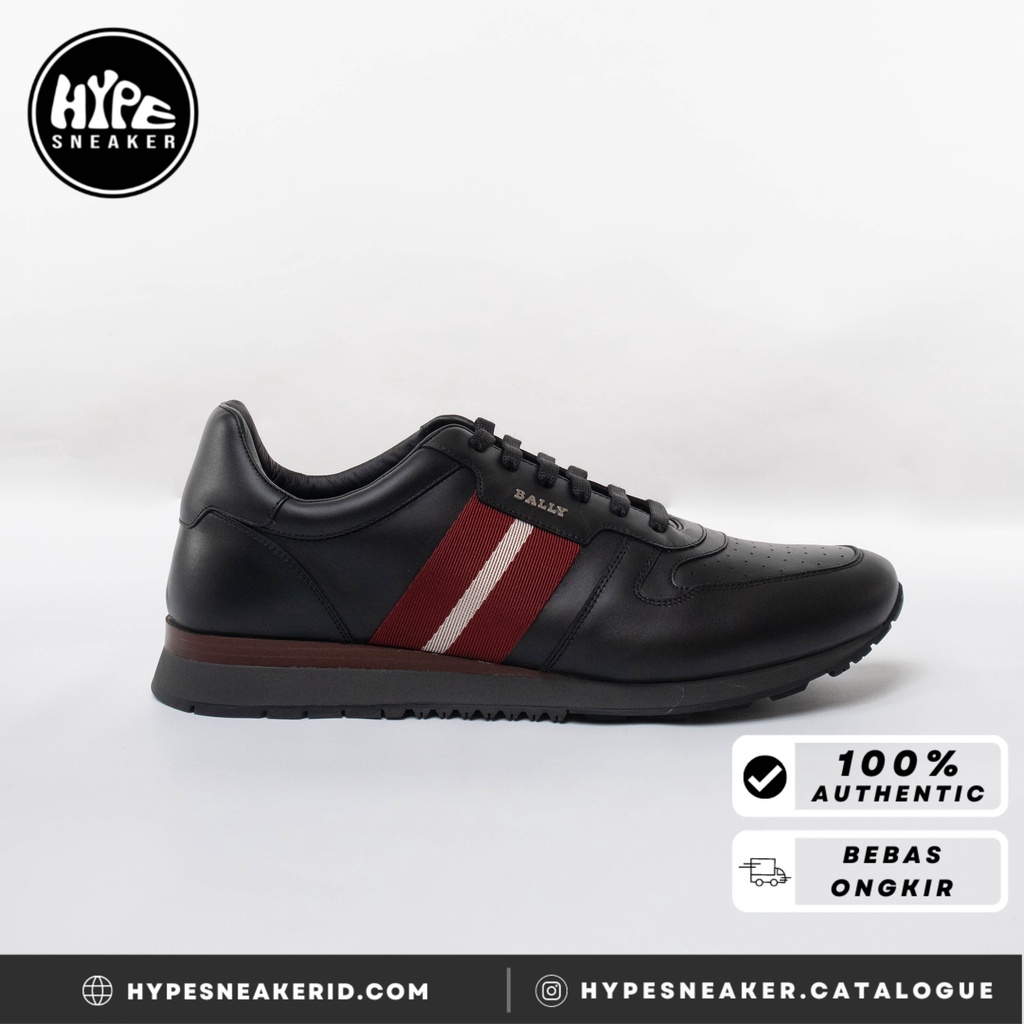 Jual sepatu BALLY ASTEL TRIPLE BLACK SNEAKERS 100% ORIGINAL | Shopee ...
