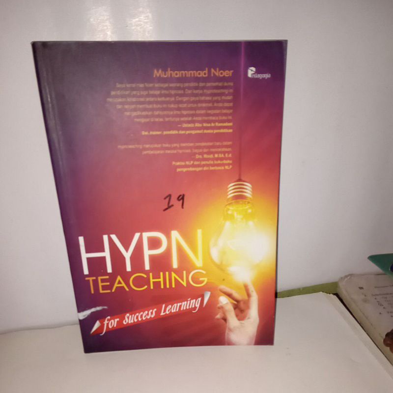 Jual buku HYPNO TEACHING."For success learning"karangan Muhammad Noer. | Shopee Indonesia