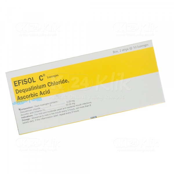 Jual EFISOL C LOZ TABLET (1 Dos isi 20 Tablet) | Shopee Indonesia