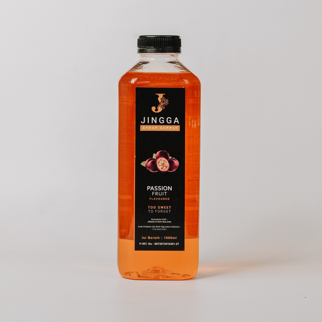 Jual JINGGA Passion Fruit Syrup 1000 ml - Sirup Flavor Markisa Untuk ...