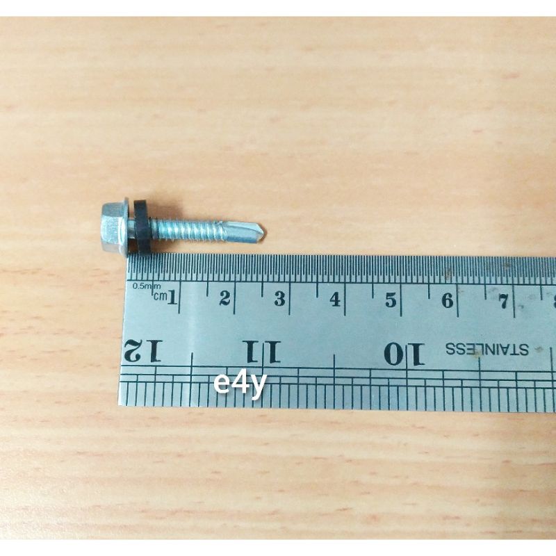 Jual [100 pc] Baut drilling 12x25 baut roofing 12 x 25 baut galvalum 2. ...