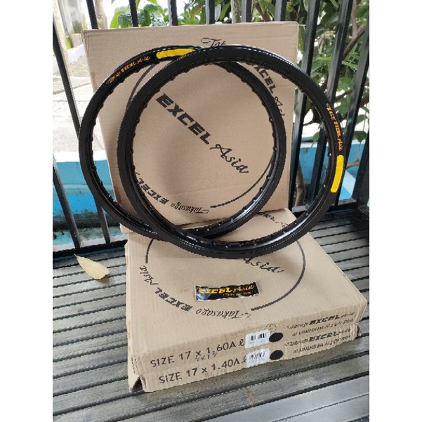 Jual VELG EXCEL ASIA TAKASOGO HITAM ALUMUNIUM ALLOY RIM EXCEL 140 ...
