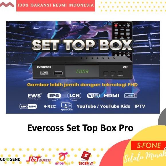 Jual Evercoss Stb Set Top Box Pro Digital Tv Receiver Full Hd | Shopee Indonesia