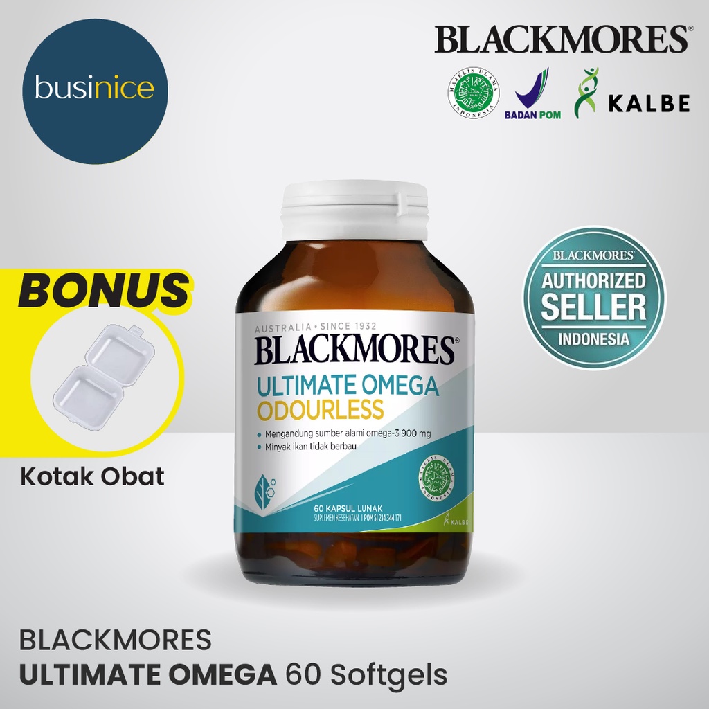 Jual Blackmores Ultimate Omega Odourless 60 Softgels | Shopee Indonesia