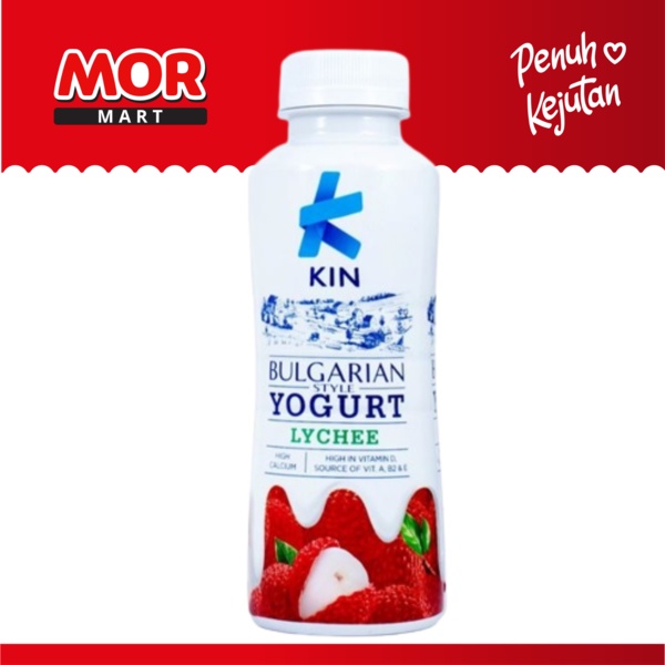 Jual KIN Bulgarian Yogurt Lychee Susu Fermentasi Leci 200 ml | Shopee Indonesia