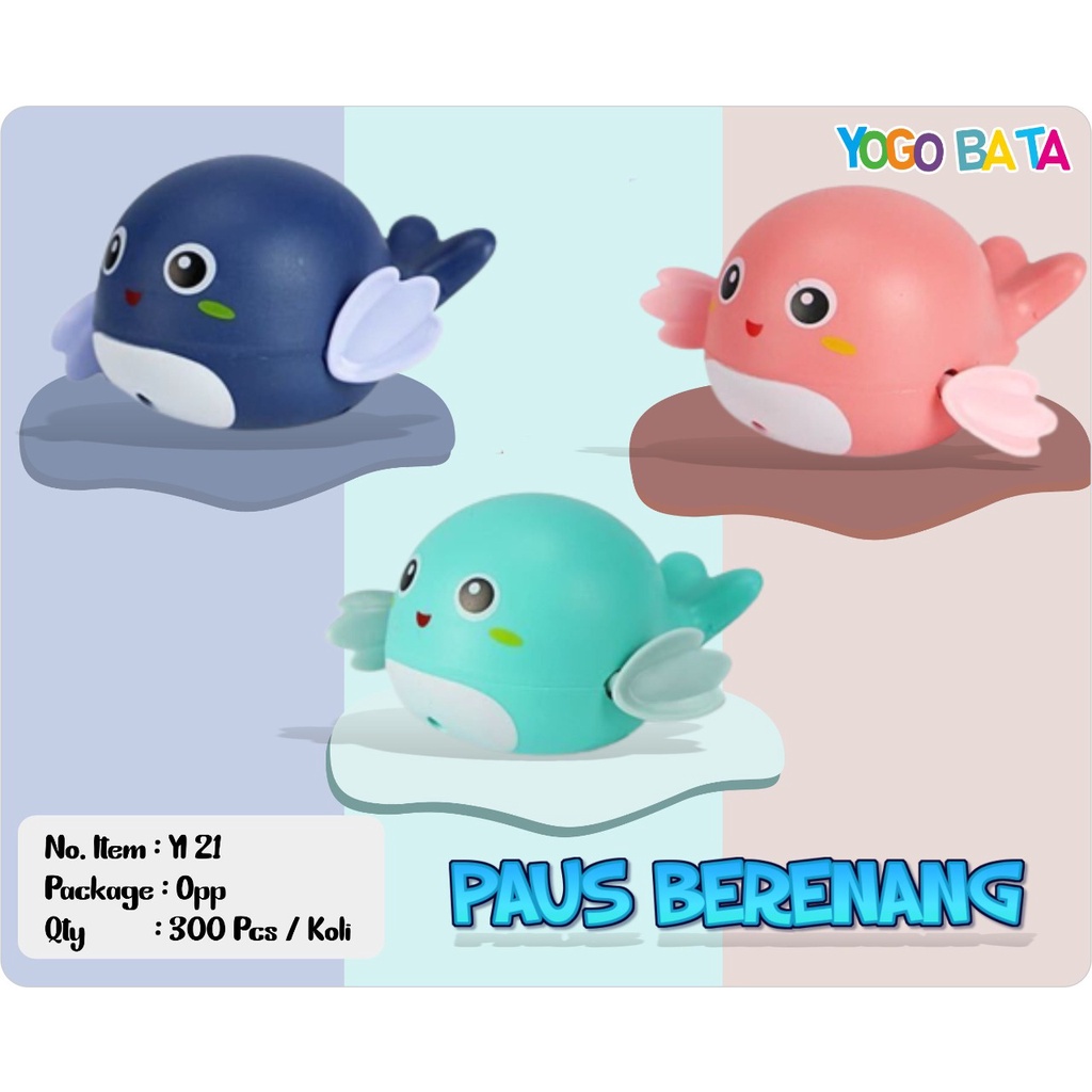 Jual H0594 HAPPY KIDS MAINAN ANAK IKAN PAUS BERENANG YI21 MAINAN MANDI ...