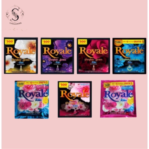 Jual ROYALE PEWANGI SOFTENER PAKAIAN ISI 12 SACHET | Shopee Indonesia