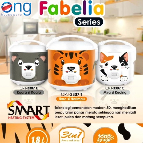 Jual Magic Com Rice Cooker 1.8 L 1.8 Liter Cosmos Motif Hewan CRJ3307 ...