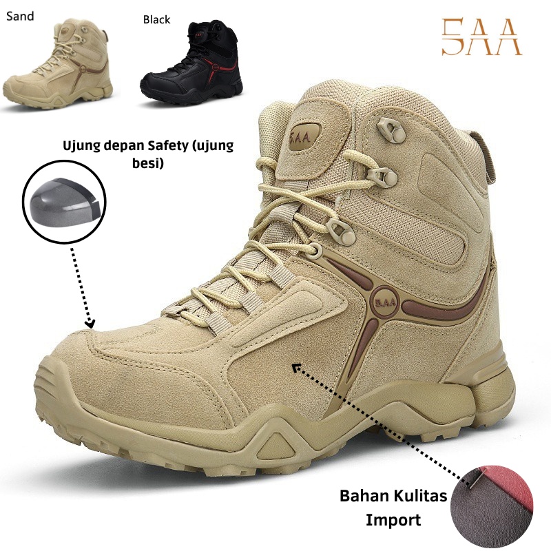 Jual Sepatu Safety Proyek Ujung Besi - Septy Shoes Boot - Septi Kerja ...