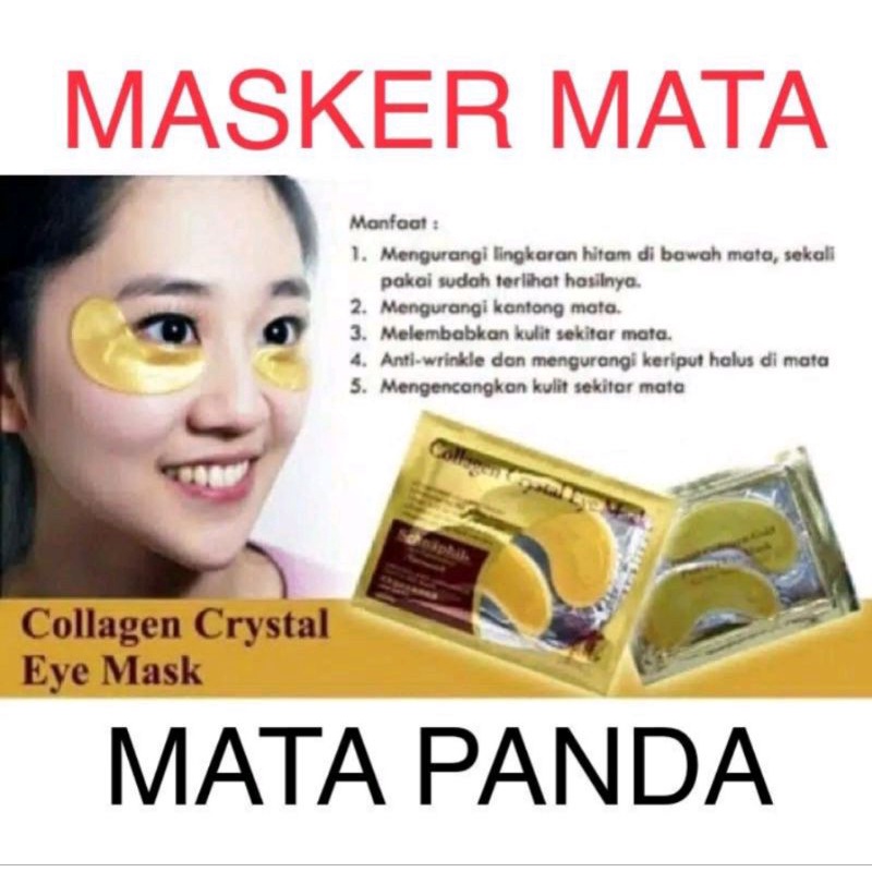 Jual Masker Mata Panda kantong Hitam Collagen Kolagen Cristal Eye eyemask | Shopee Indonesia