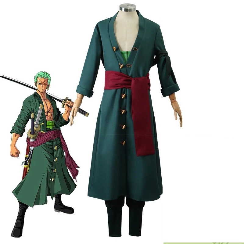 Jual Haori Baju Cosplay Kimono Jubah Anime One Piece Luffy Zoro Law ...