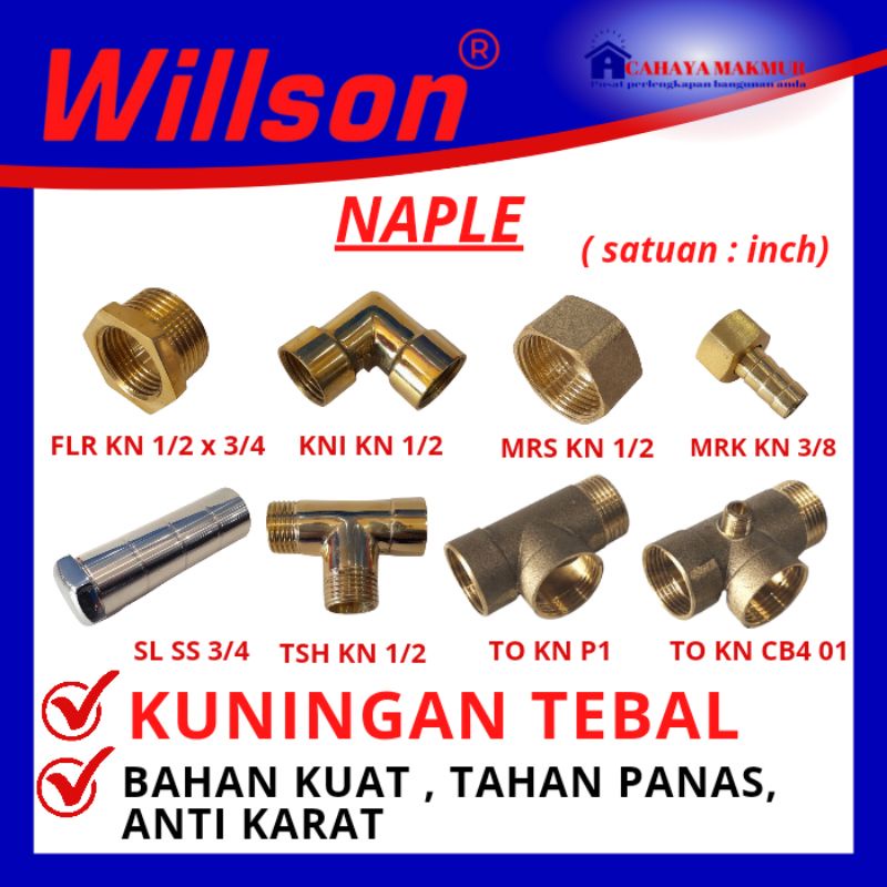 Jual Mur Sanyo Sambungan Tee Otomatis KUNINGAN Cabang 4 Mesin Pompa air ...