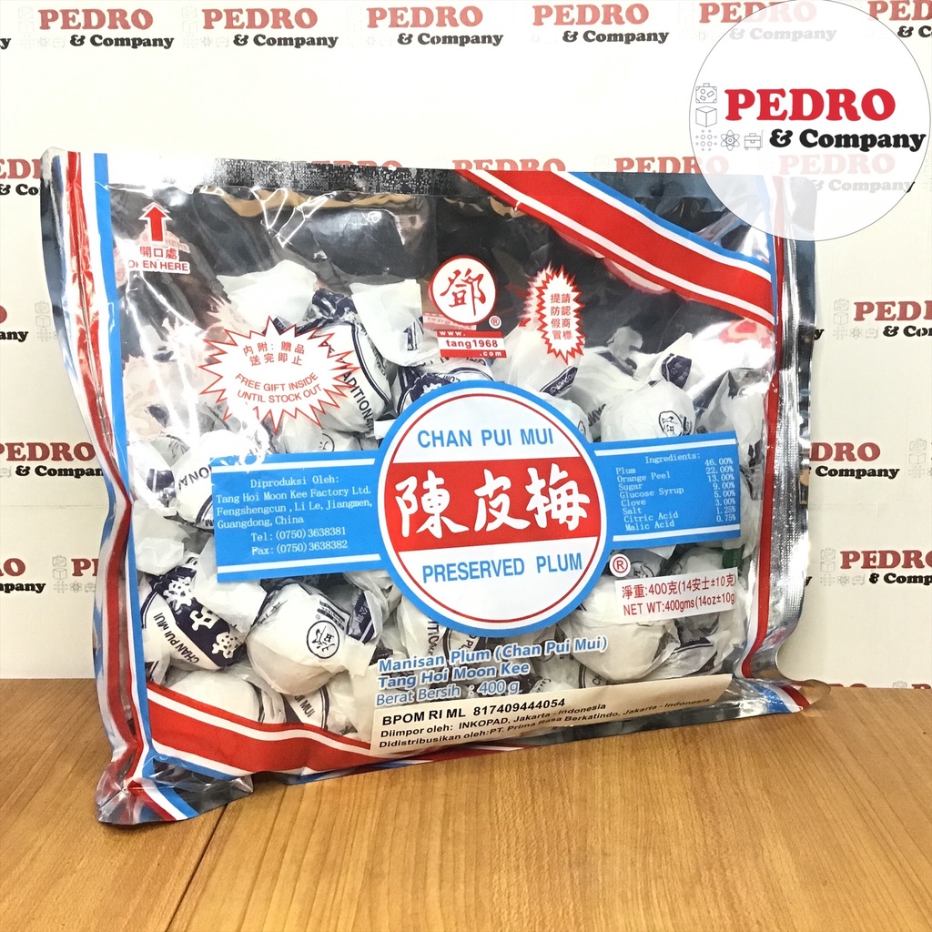 Jual Tang hoi moon kee manisan plum chan pui mui 400 gram - preserved ...