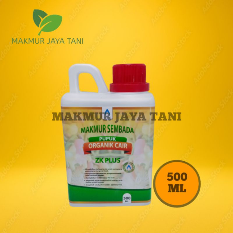 Jual Pupuk Organik Cair ZK Plus 500 Ml Pelebat Buah Makmur Sembada | Shopee Indonesia