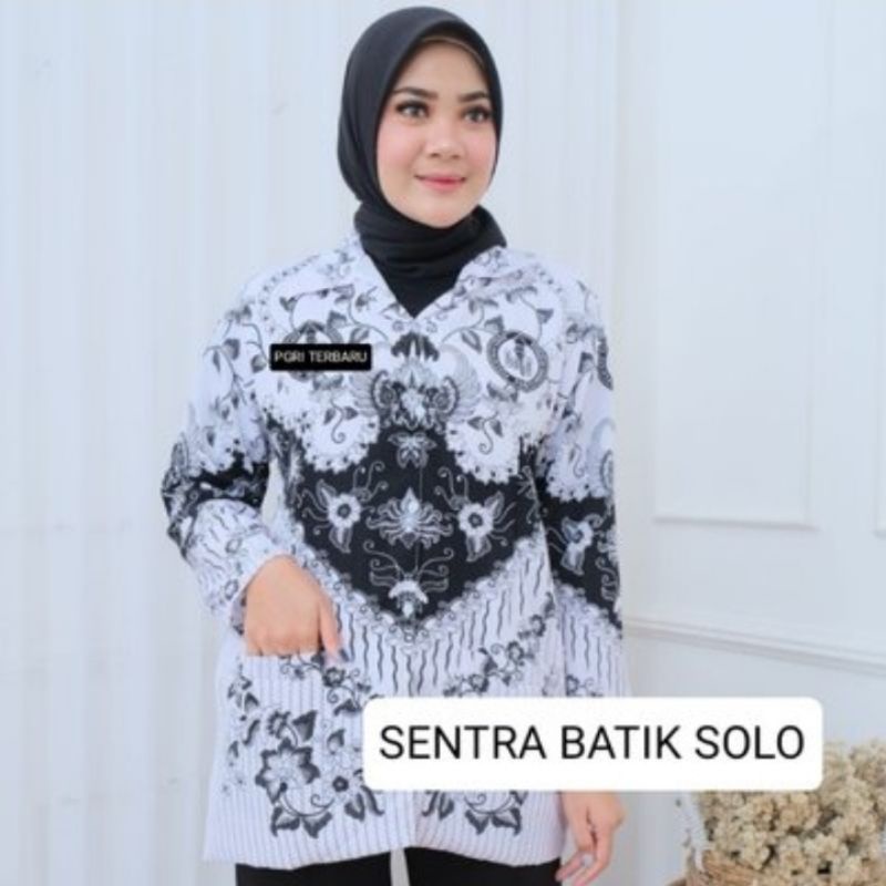 Jual BATIK PGRI TERBARU PRIA DAN WANITA BERLAPIS FURING | Shopee Indonesia