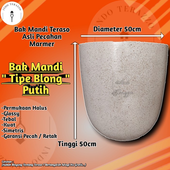 Jual INDO TERAZZO BAK KAMAR MANDI MINIMALIS BESAR TIPE BLONG - BAK AIR ...