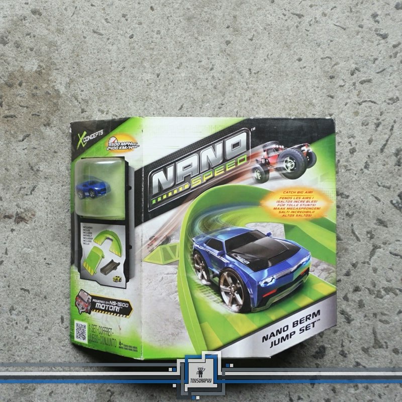 Jual Nano Speed Nano Berm Jump Ramp Stunt Set Micro Wheels Spinmaster ...