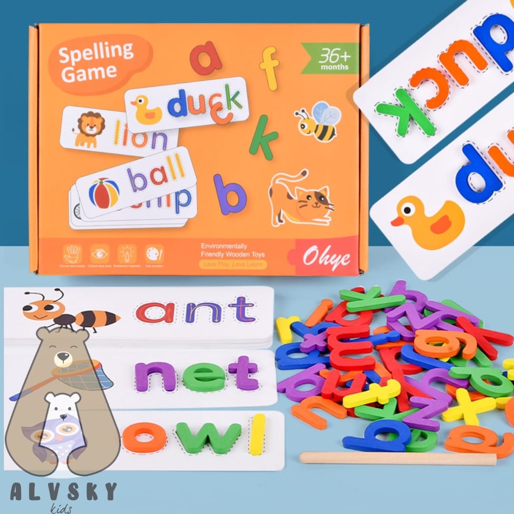 Jual MAINAN EDUKASI SPELLING GAME / COCOKKAN MENGEJA KATA / WORD ...