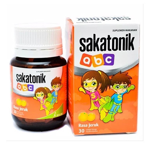 Jual SAKATONIK ABC Rasa Jeruk Botol Isi 30 Tablet | Shopee Indonesia