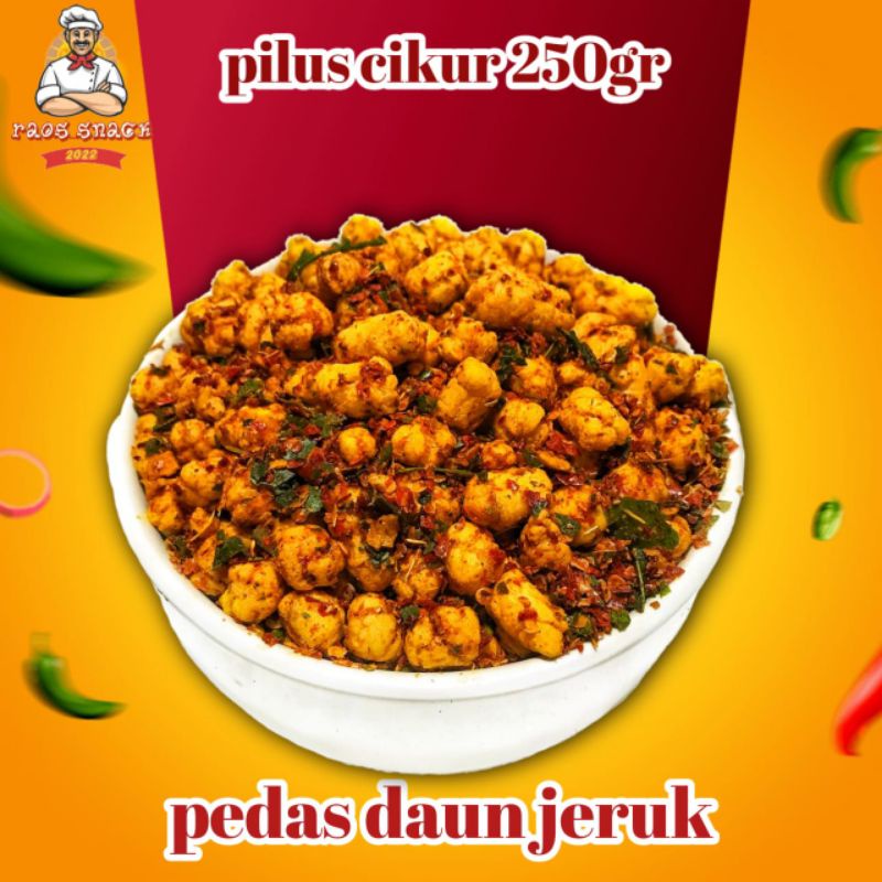 Jual pilus cikur 250gr pedas daun jeruk raos | Shopee Indonesia