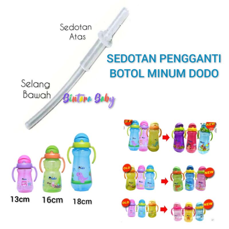 Jual Sedotan Pengganti Botol Minum Dodo / Replacement Straw Botol Dodo ...