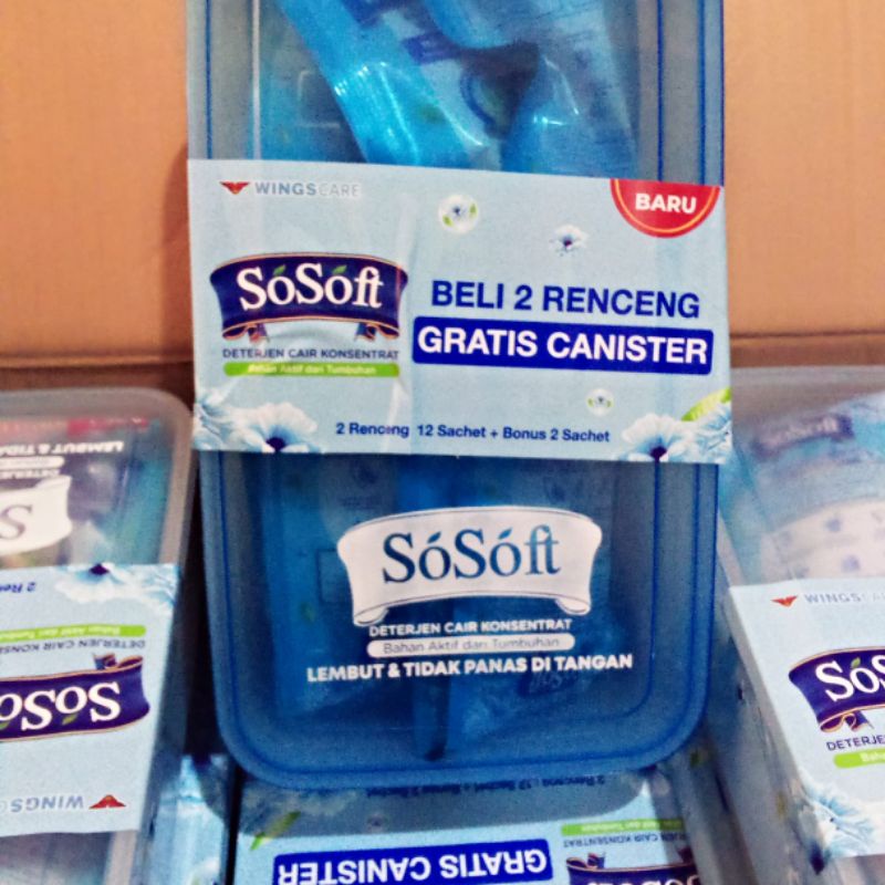 Jual Sosoft detergent saset | kemasan renceng | Shopee Indonesia