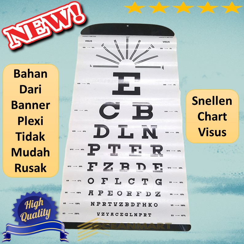 Jual Snellen Chart Visus Snellen Visus Chart snellen Chart alat test ...