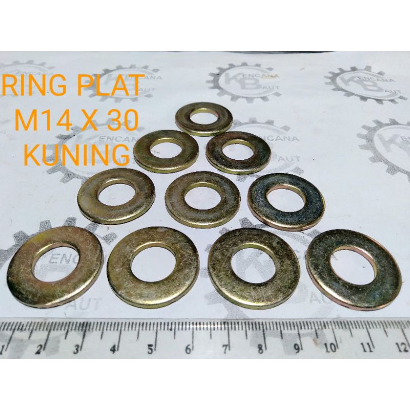 Jual RING PLAT KUNING M14 X 30 / RING BAUT KUNING M14 X 30 | Shopee ...