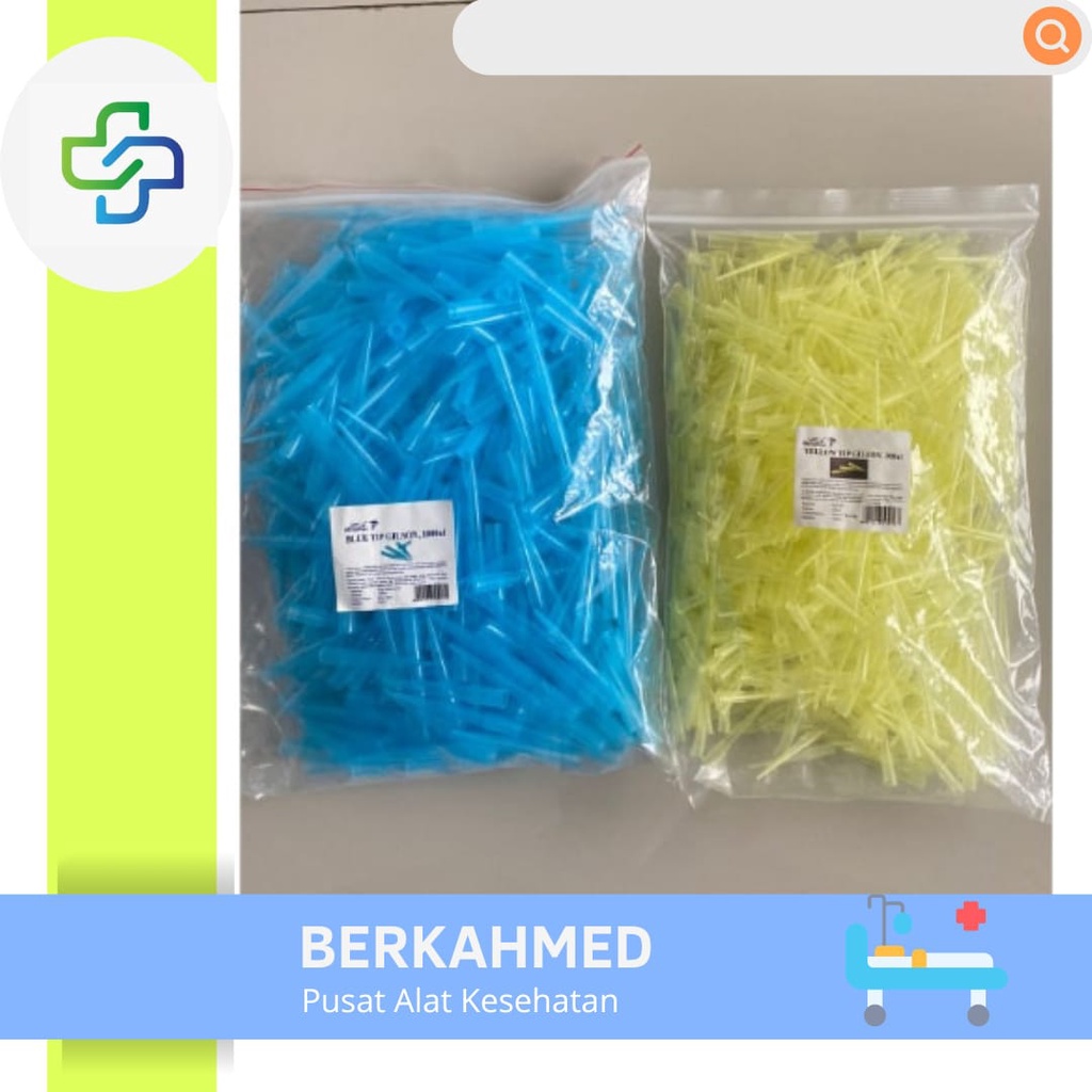 Jual Pipet tip Kuning Biru/Blue Tip Gilson 1000ul/ Yellow Tip Gilson ...