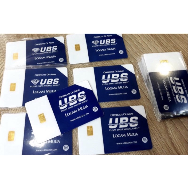 Jual EMAS LOGAM MULIA UBS 0.5GRM 999.9% FINE GOLD kemasan baru | Shopee Indonesia