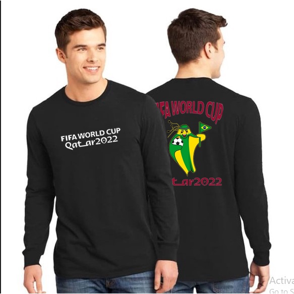 Jual Kaos Pria Lengan Panjang FIFA WORLD CUP QATAR 2022 TERBARU | Shopee Indonesia