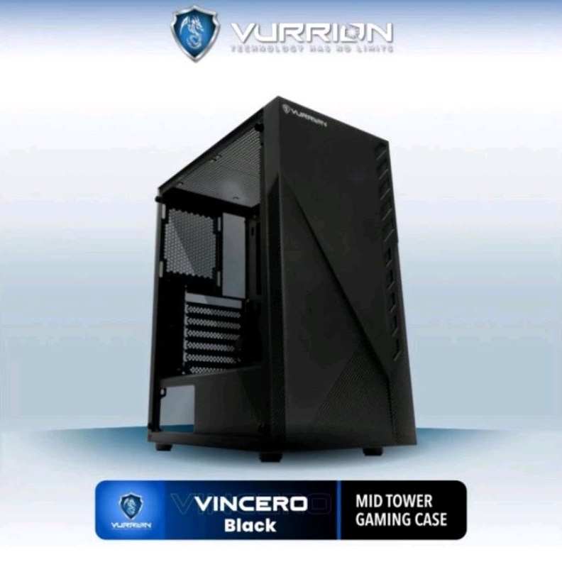 Jual CASING GAMING VURRION VINCERO BLACK ATX MID TOWER GAMING CASE | Shopee Indonesia