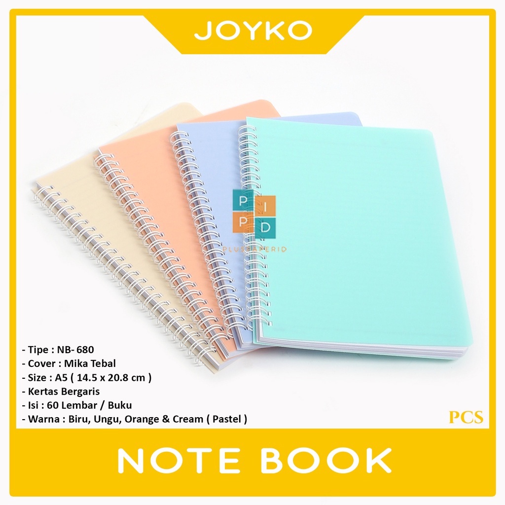 Jual JOYKO - NB-680 Notebook A5 - Pastel - Pcs | Shopee Indonesia