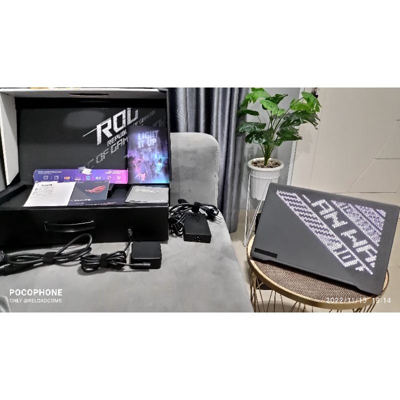 Jual ROG ZEPHYRUS G14 ANIMATRIX RYZEN 7 GTX 1650ti Fullset RESMI LIKE ...