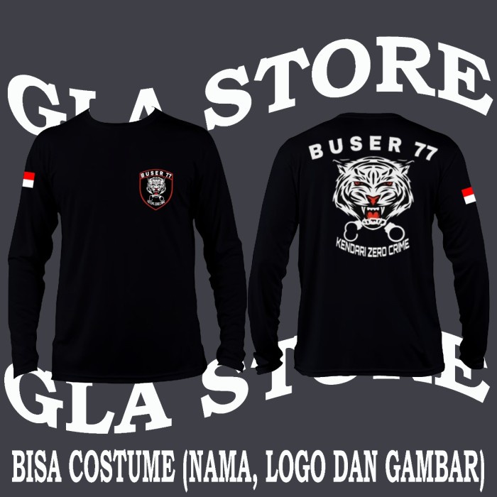 Jual Seragam Driver T-Shirt/Kaos Buser 77 Lengan Panjang/Baju Angota ...