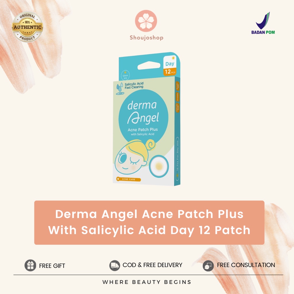 Jual Derma Angel Acne Patch Plus With Salicylic Acid Day 12 Patch ...