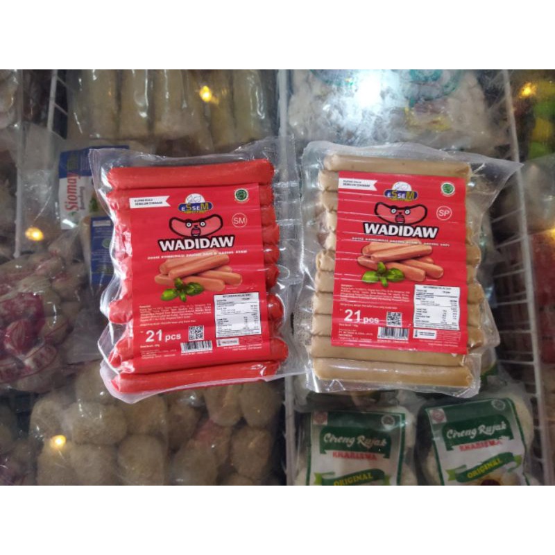 Jual ESSEM Food Wadidaw Sosis kombinasi daging ayam dan daging sapi isi ...
