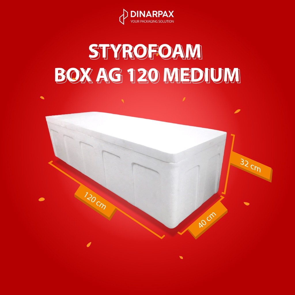 Jual Styrofoam Box AG120 Medium / DinarBox / Cargo / Container / Ikan / Fish / Export / AG 120 ...