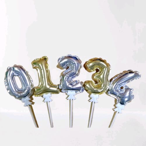 Jual CAKE TOPPER Balon Foil Angka Stik | Shopee Indonesia