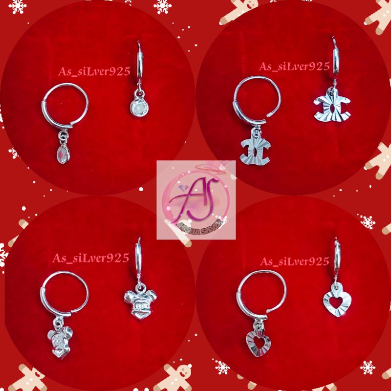 Jual ANTING PERAK ANAK MODEL BULAT ANEKA JURAI ASLI SILVER 925 LAPIS MAS PUTIH | Shopee Indonesia